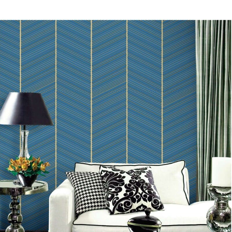 Papel Tapiz Rayas Azul16387 - DecoTapiz